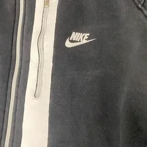 Nike | Shirts | Nike Lab White Label Full Zip Up Black Hoodie Mens Size ...